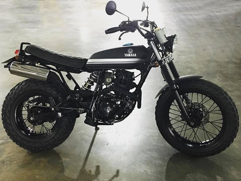 Custom TW200 – Long Black - Custom Burner